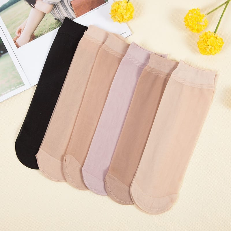 1pair Ladies High Quality Classical Ankle Socks Women Muslim Anti Slip ...