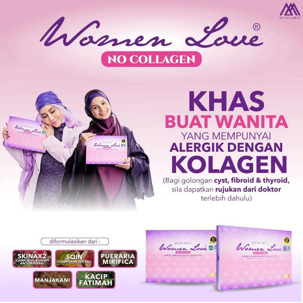 ORIGINAL | MAMADIL WOMEN LOVE TANPA ️NO COLLAGEN - READY STOCK | Shopee ...