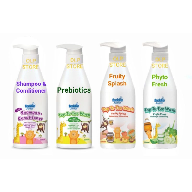 Cream Bath for Junior (Shampoo with Conditioner/Top-to-Toe Wash)-500ml ...