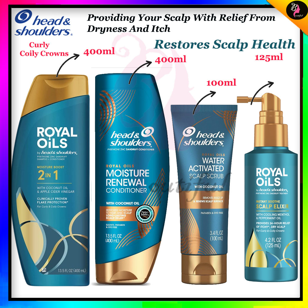 Head Shoulders Royal Oils Moisture Boost Shampoo Conditioner 400ml