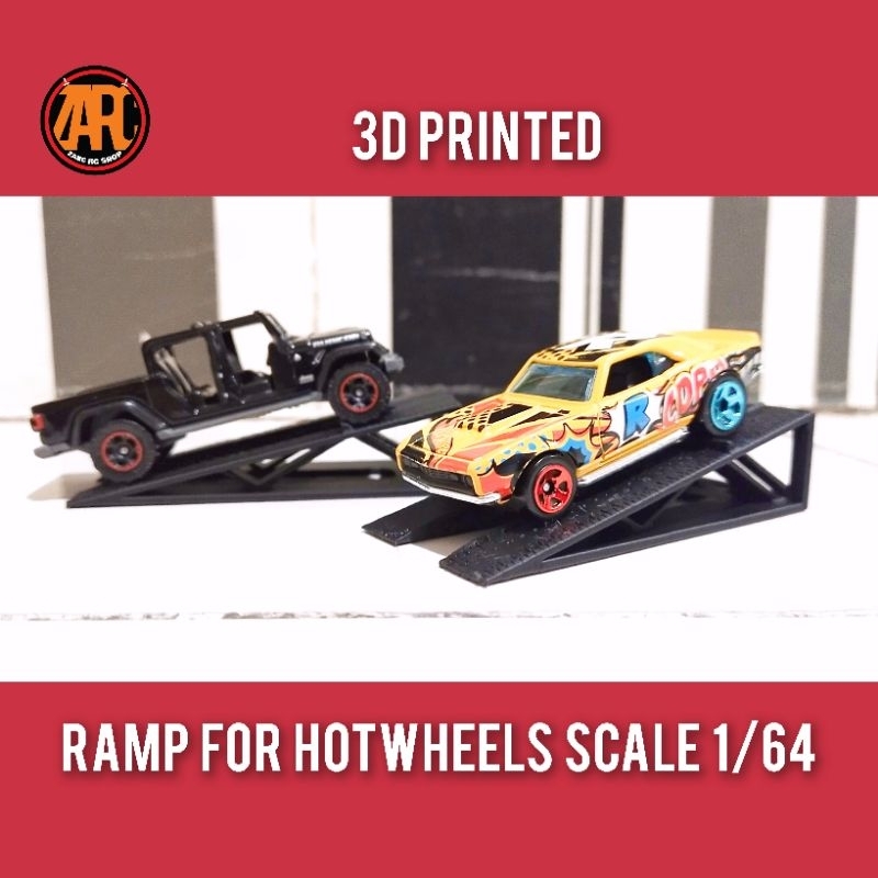 [ZARC] 3D Printed 1:64 Display Ramp For Hotwheels, Matchbox Scale 1/64 ...