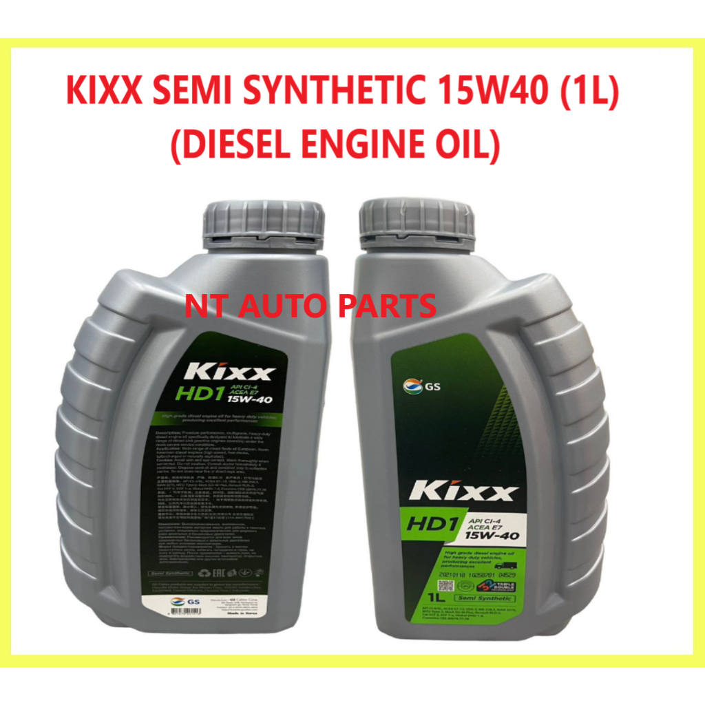 Diesel Engine Oil 15W40 KIXX - GS KIXX HD1 15w40 (1 Liter) - Diesel ...