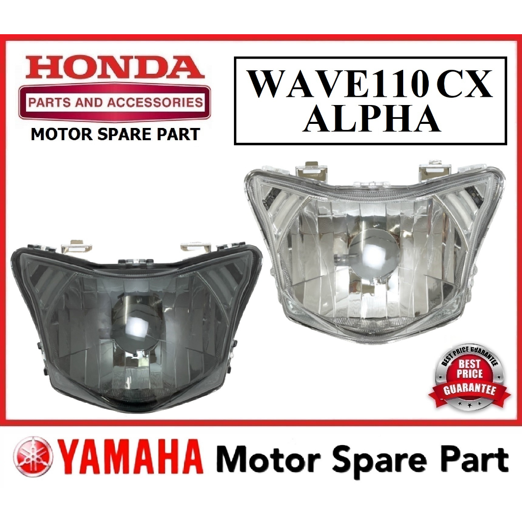 HONDA ALPHA HEAD LAMP 0 CX110 HEADLAMP HEADLIGHT HEAD LIGHT LAMPU DEPAN ...
