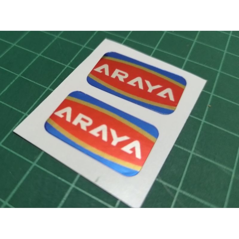 Araya Chrome Sticker Printed (Pair) | Shopee Malaysia