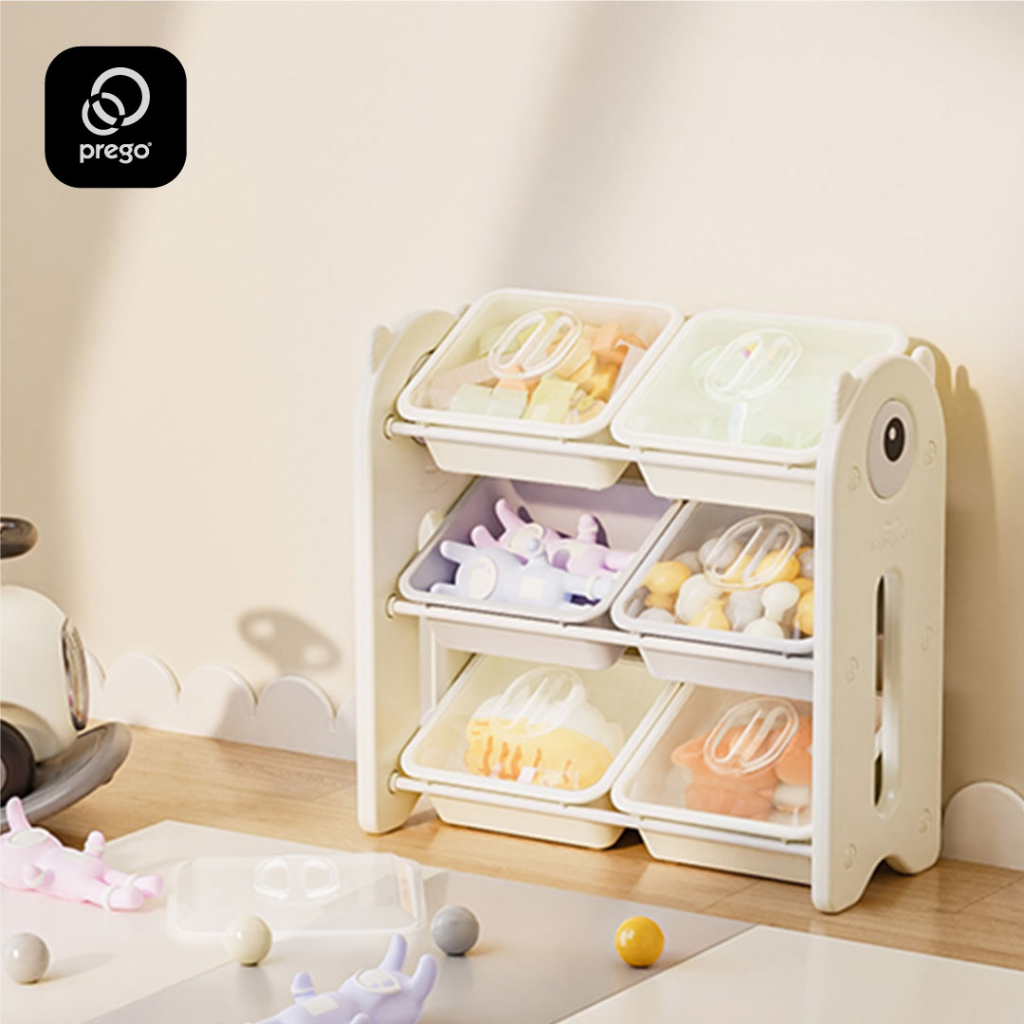 Prego Big Eye Monster Storage Bin With Lid Toys Organizer Rak Mainan ...