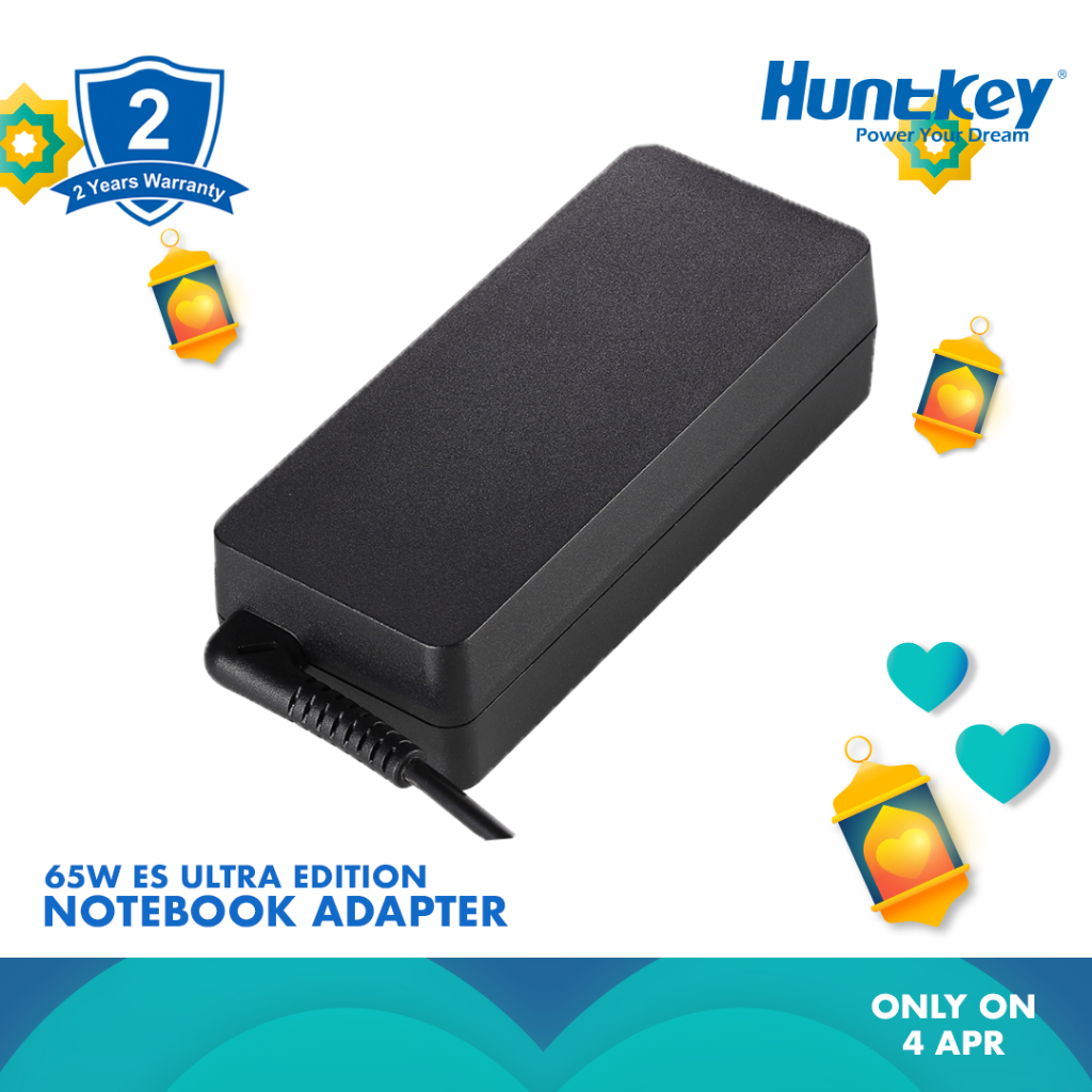 Huntkey Ultra Edition Universal Notebook Adapter (65W) | Shopee Malaysia