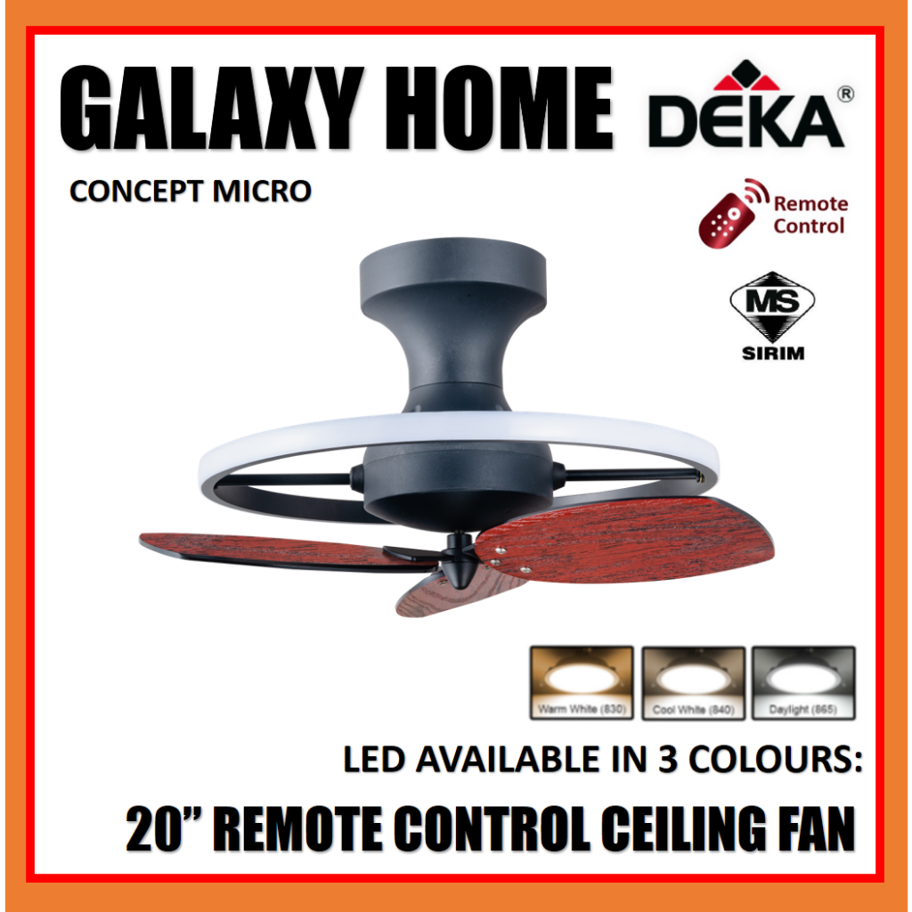 🔥FREE SHIPPING🔥 DEKA CONCEPT MICRO 20" DC MOTOR REMOTE CONTROL CEILING ...