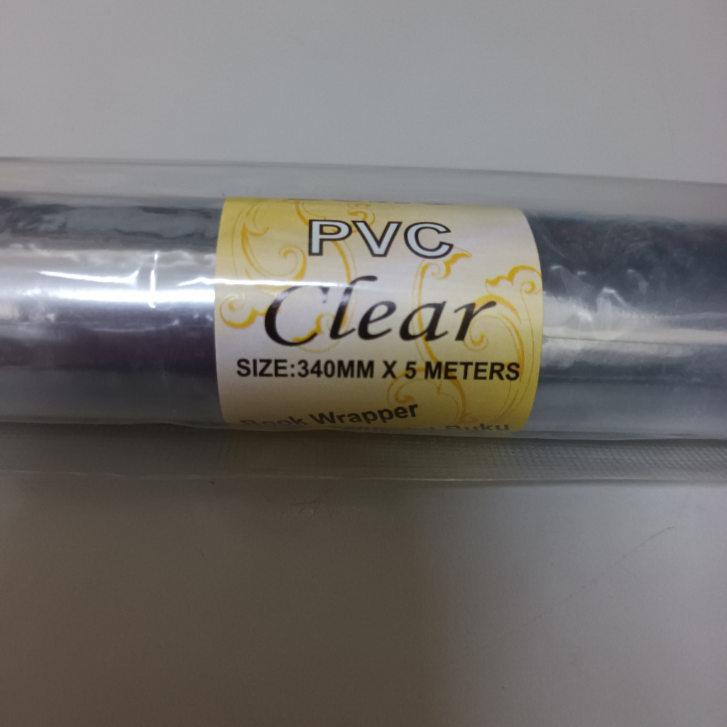 Suno Book Wrapper PVC Clear 340mm /450mm x 5meter / Book Cover ...
