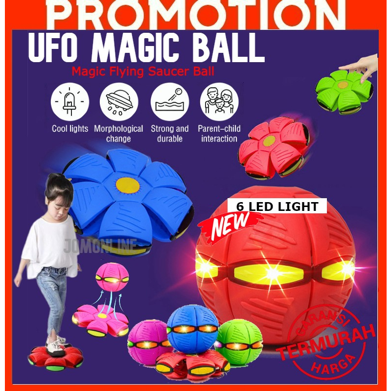 ~Dari KL~Mainan Viral Mainan Budak Bola UFO LED Magic Flying Saucer ...