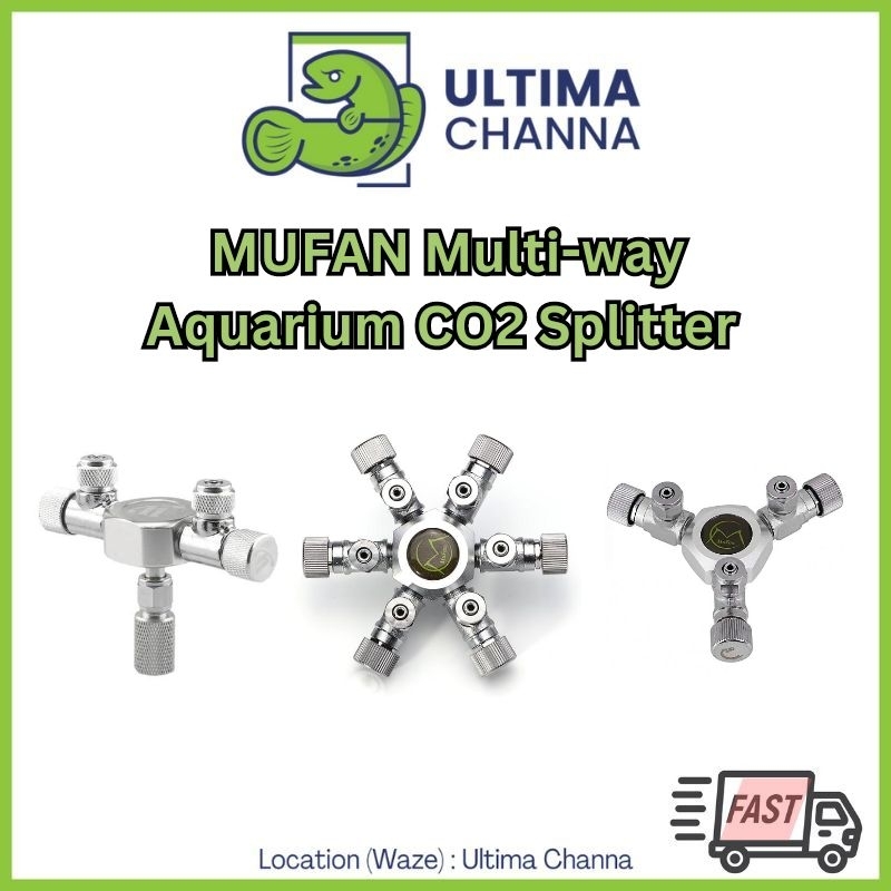 MUFAN CO2 Splitter 2way 3way 6way for planted tank aquascape aquarium ...