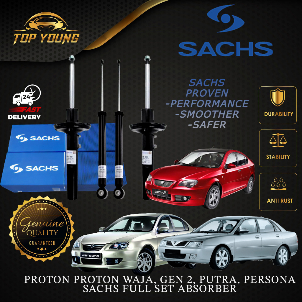 SACHS PROTON WAJA GEN2 PUTRA PERSONA SHOCK ABSORBER FRONT ORIGINAL ...
