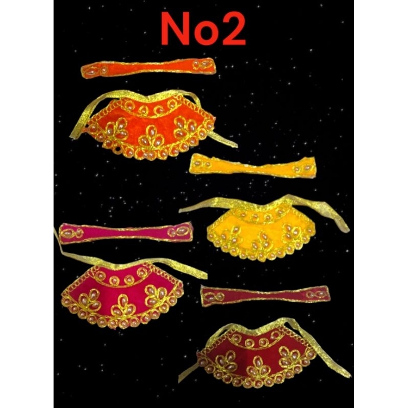 velvet fancy Amman pavadai with stone/seeru set/Amman vastram 5cm/Amman ...