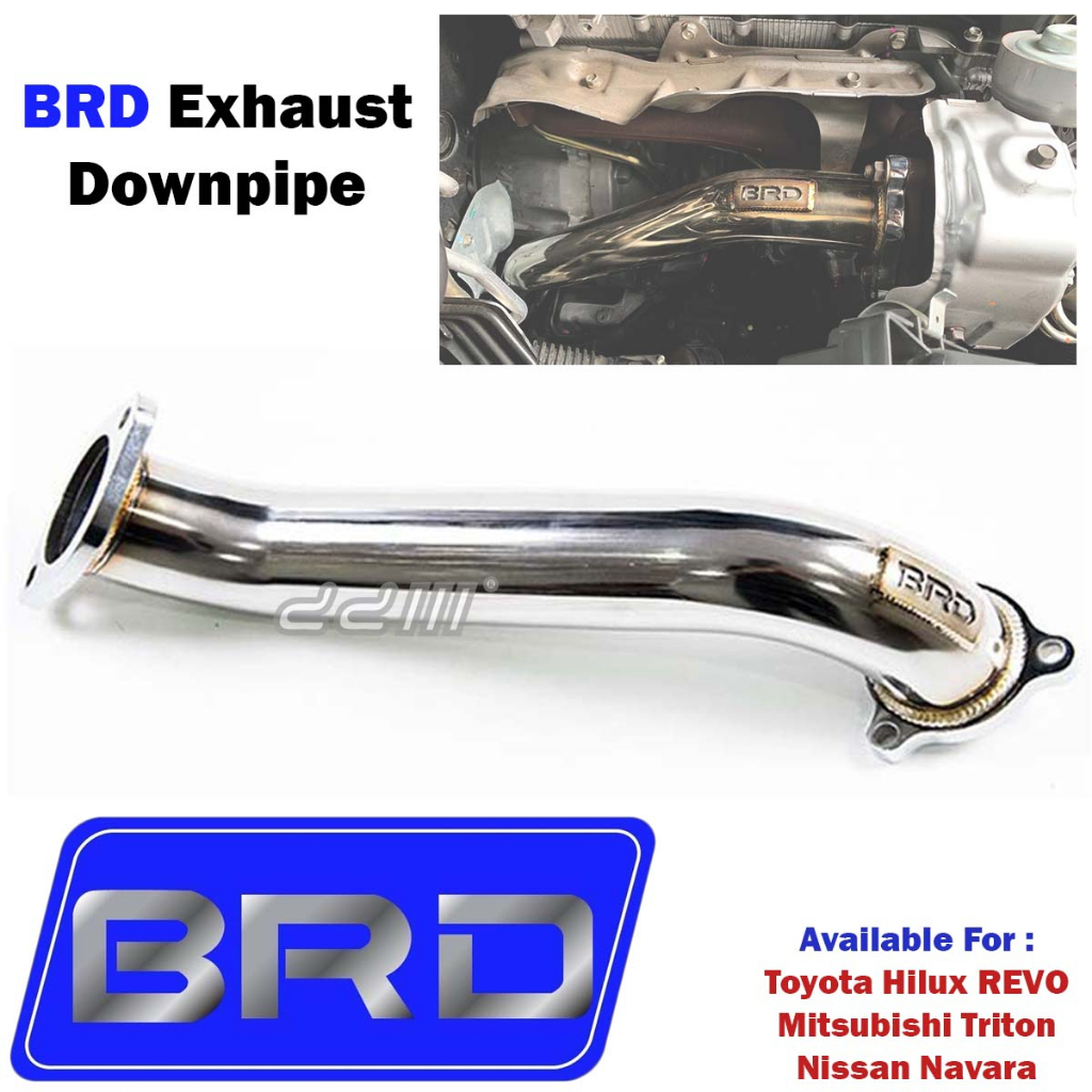 (READY STOCK) BRD Stainless Steel Downpipe Down Pipe Toyota Hilux REVO ...