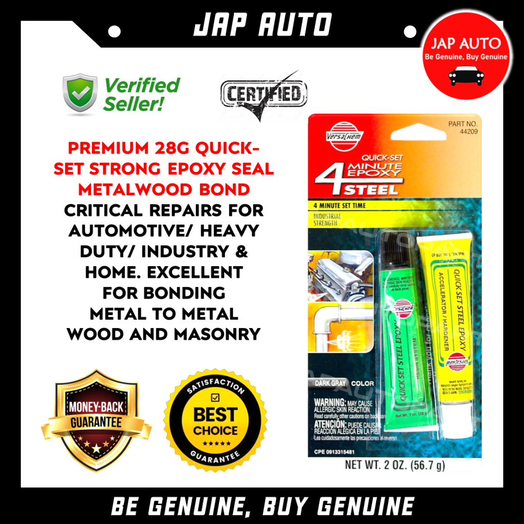 Premium Quick-Set Steel Strength 4 Minute Epoxy Metal Leaking Crack ...