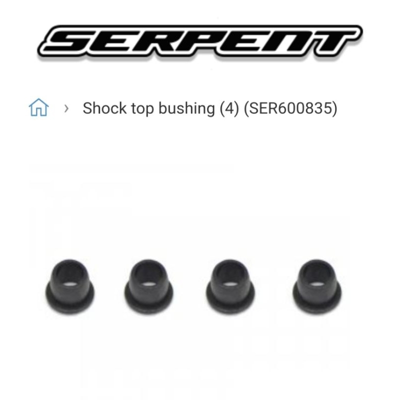 Serpent Shock top bushing (4) (SER600835) | Shopee Malaysia