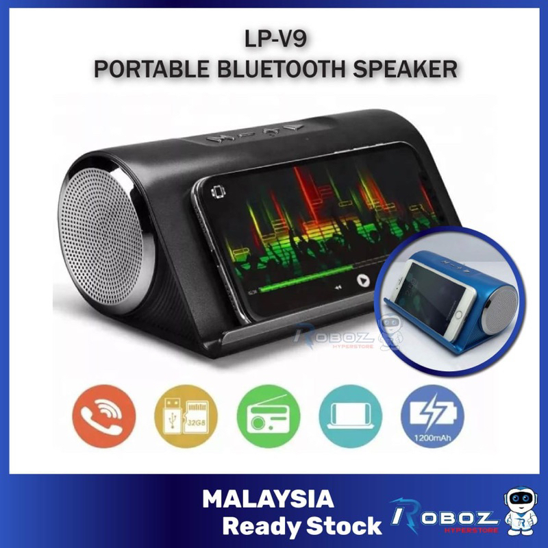 LP-V9 Original Bluetooth Speaker Portable Good Bass Wireless Fm Radio ...