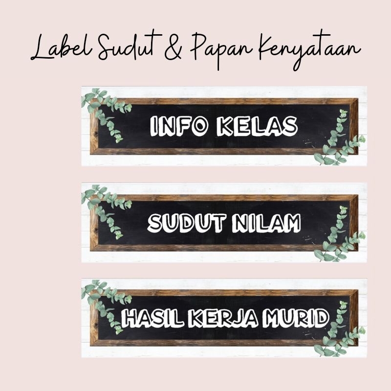 *SOFTCOPY* Label Subjek / Papan Kenyataan — HIASAN & KECERIAAN KELAS ...