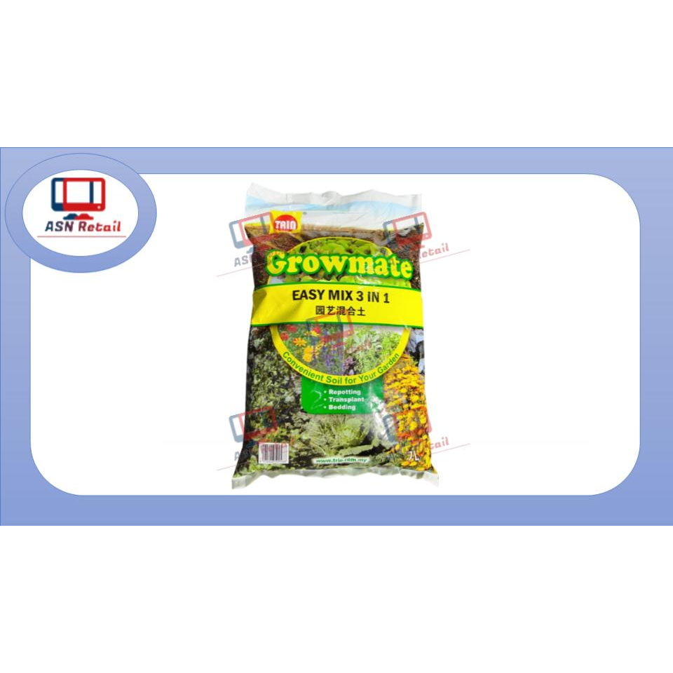 3kg 7L/pack Growmate Eazy Mix 3 in 1 Soil, peatmoss, compost ...