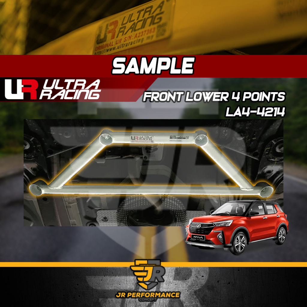 Ultra Racing Safety Bar Perodua Ativa 2021 1.0Turbo Front Strut Bar Engine Bar 2 Points Rear ...