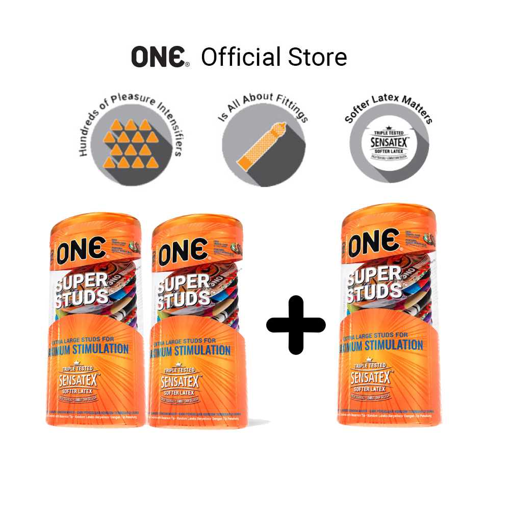 [Bundle] ONE Condoms Super Studs (12's x 3 Packs) | Shopee Malaysia
