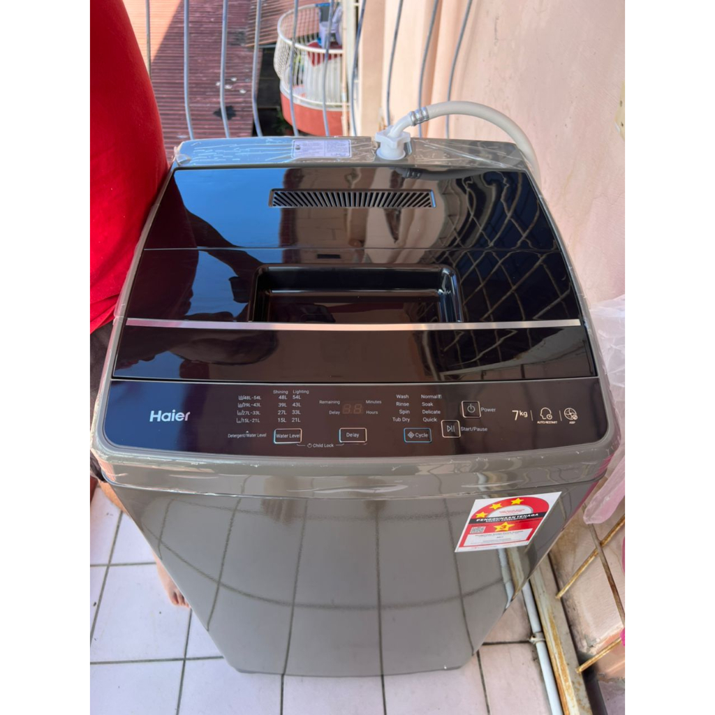 Haier fully auto washing machine, 7kg HWM70-1269S5 & 8kg HWM80-316S6 [new set come with box and ...