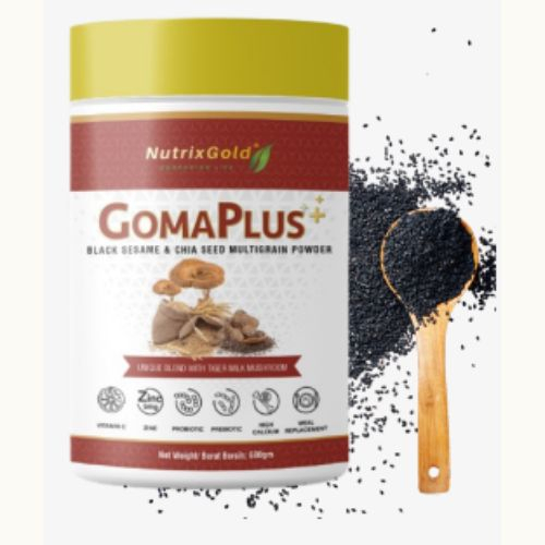 Nutrixgold GOMAPLUS with Black Sesame and Chia Seed Multigrain Powder ...