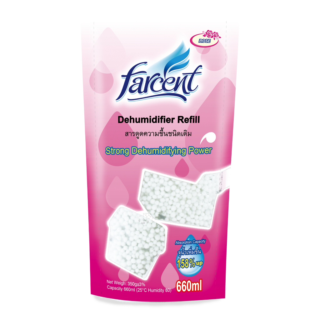 *FARCENT* Dehumidifier Refillable 660ml Rose - ( Starter & Refill ) | Shopee Malaysia