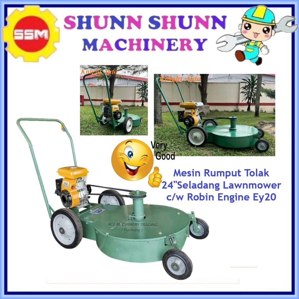 Mesin Rumput 24" Mesin Tolak 24" Lawn Mower Original Petrol Robin ...