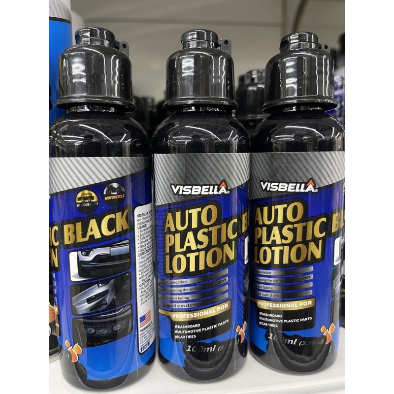 ORIGINAL VISBELLA Auto Plastic Lotion Pengilat Hitamkan Semula Body ...