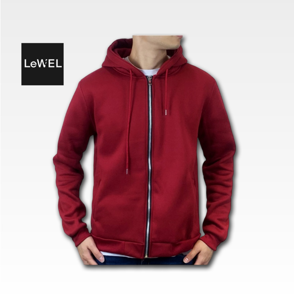 LeWEL Sweater OOTD Unisex Hoodie Zipper | Shopee Malaysia