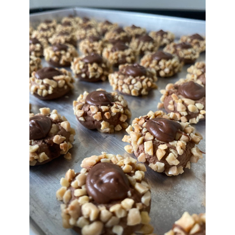 Hazelnut Choc Button Cookies🔥🔥🔥(PURE BUTTER) | Shopee Malaysia