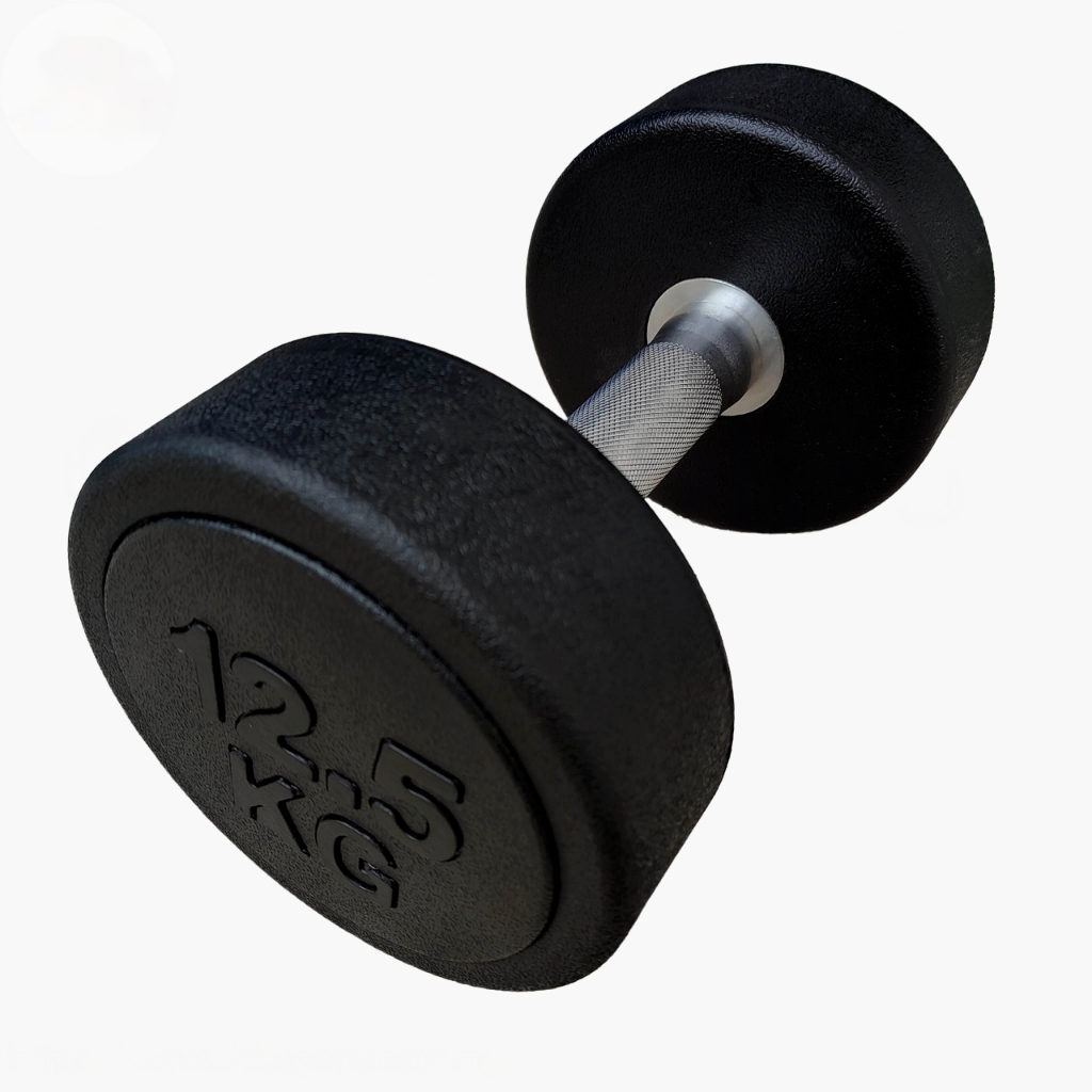 Dumbbell 2.5kg 5kg 7.5kg 10kg 12.5kg 17.5kg Rubber Coat Round Weight Lifting Training Workout ...