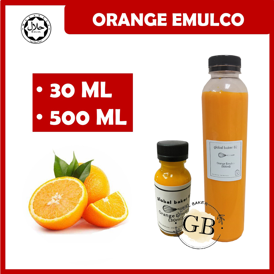 Orange Emulco / Perisa Oren (HALAL) 30g / 500g | Untuk Kek Buah, Swiss ...
