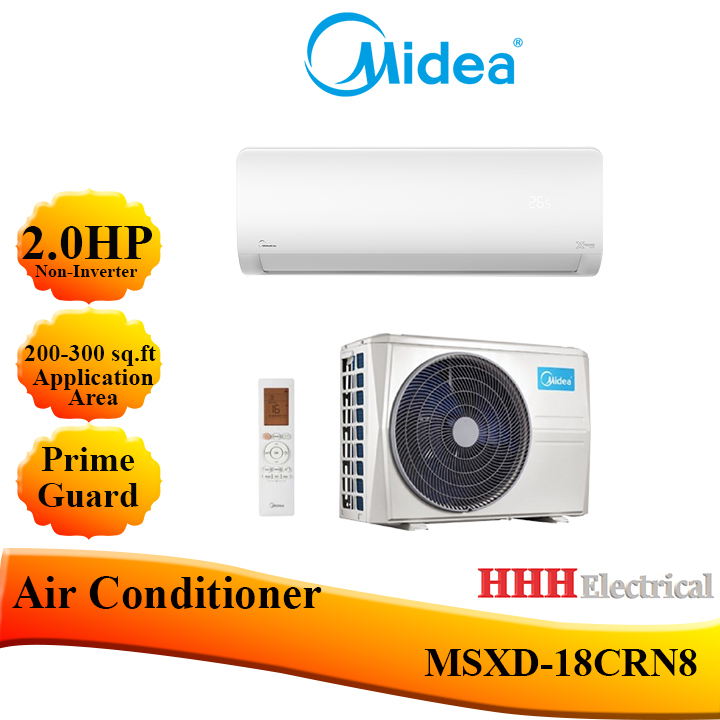 Midea Extreme Dura R32 Non-INVERTER 2.0HP Aircond Pendingin Hawa MSXD ...