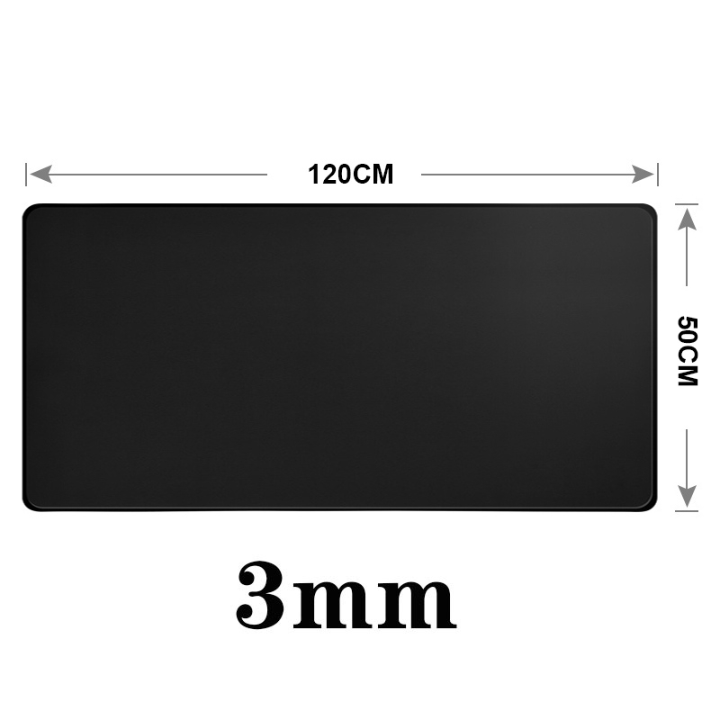 Large Mouse Pad with Stitched Edge, Anti-Slip Mouse Mat, 3mm Rubber ...