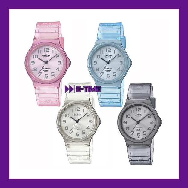Casio General MQ-24S Translucent Resin Band Women Youth Watch (100% ...