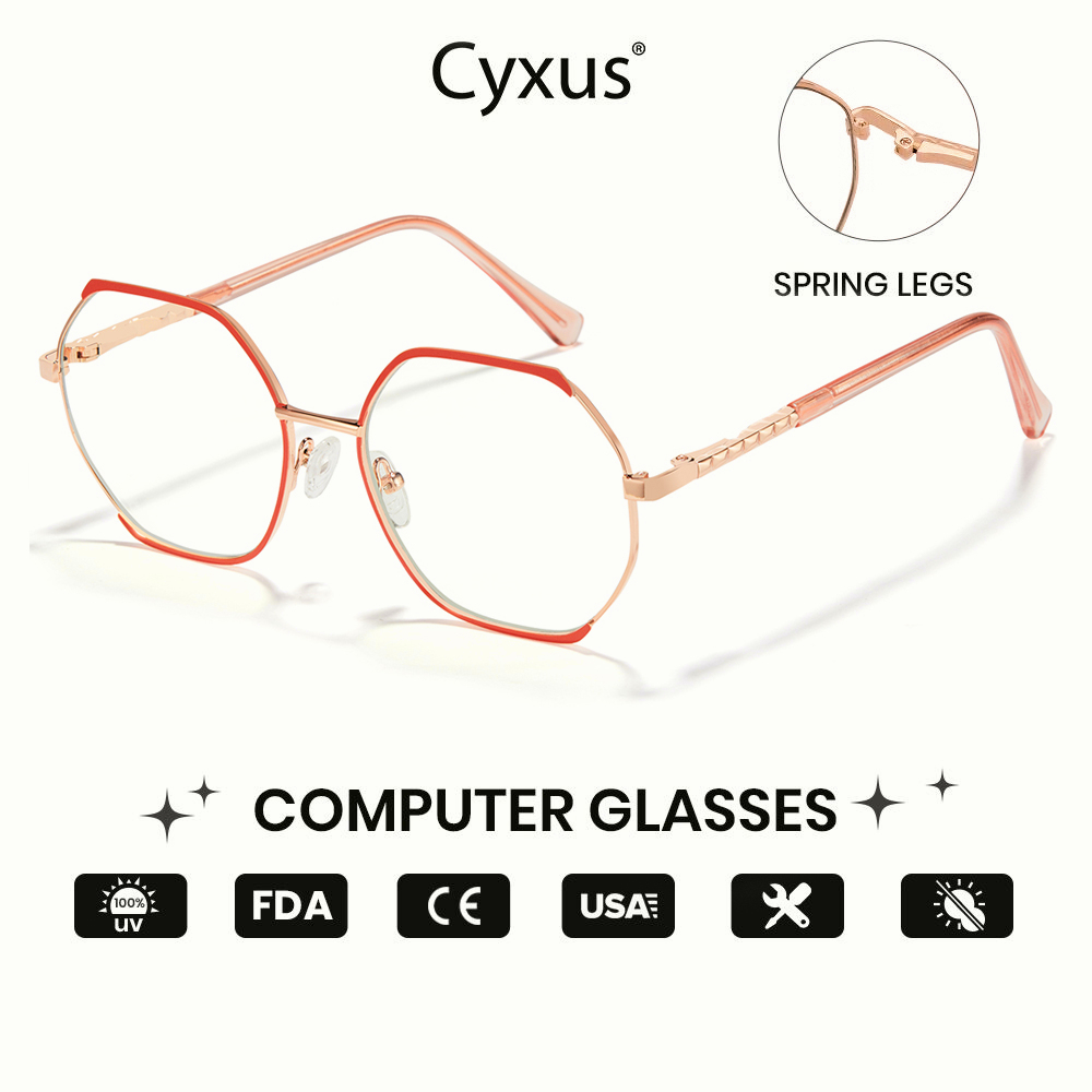 Cyxus Computer Eyeglasses Korean Octagon Glasses For Womens Mens ...