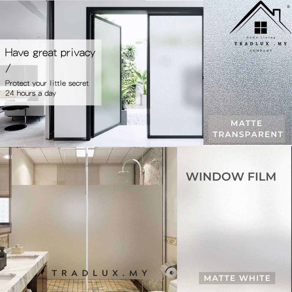 TX Tinted rumah/matt white /tinted window/Fully Privacy Window Film ...