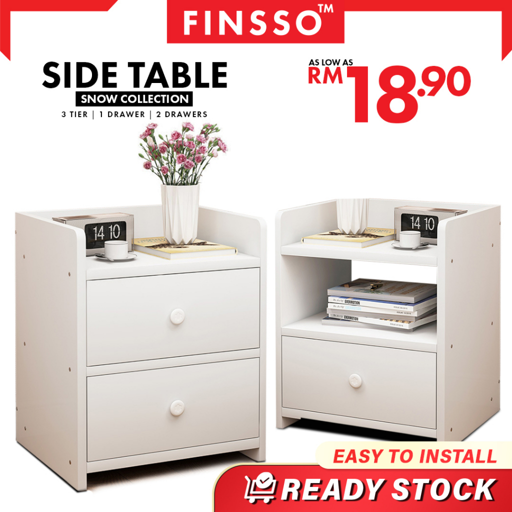 Finsso Gion Modern Side Table Meja Kecil Bedside Table Side Table