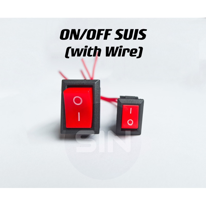 Rocker Switch KCD 1 KCD1-11 On/Off Suis Push Button Suis With Two Wayar ...