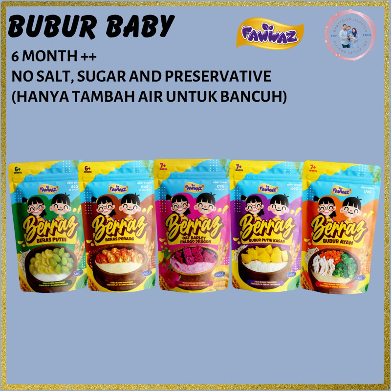 [READY STOCK] BERRAZ BUBUR BABY BUBUR BABY PURI BUAH BUBUR INSTANT ...