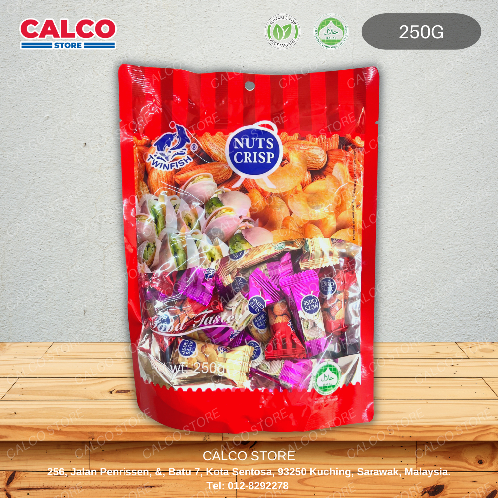 Twinfish Nuts Crisp Kacang Tumbuk 250g Halal | Shopee Malaysia