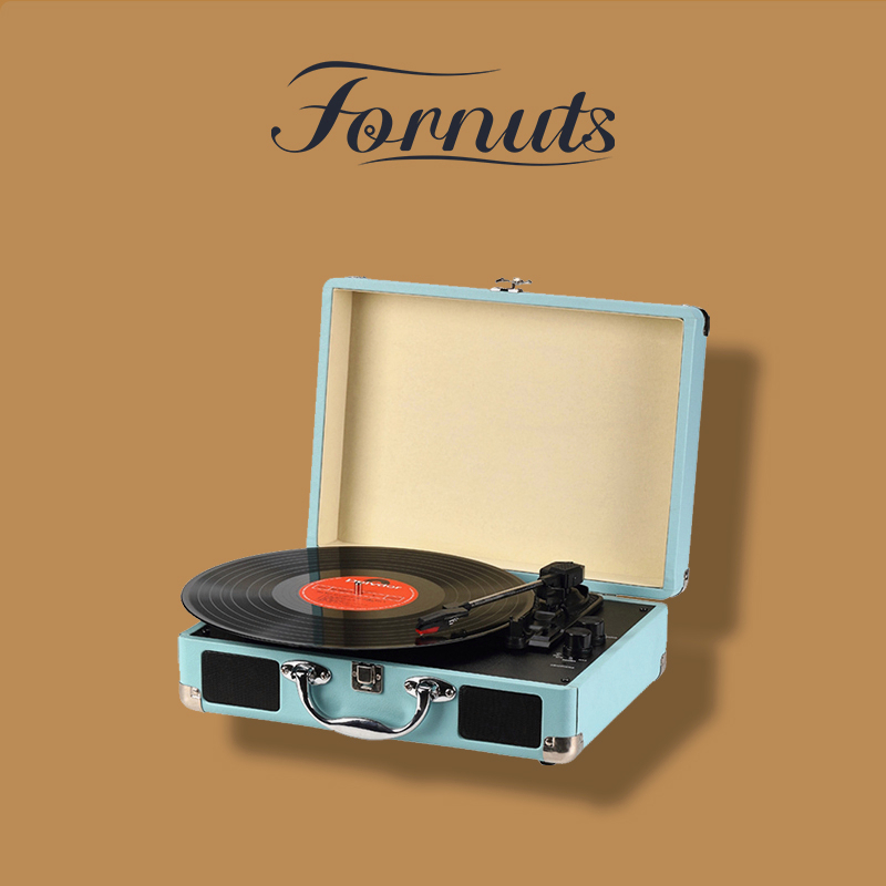Fornuts Vinyl record player Gramophone 3-Speed Adjustable turntable lp ...