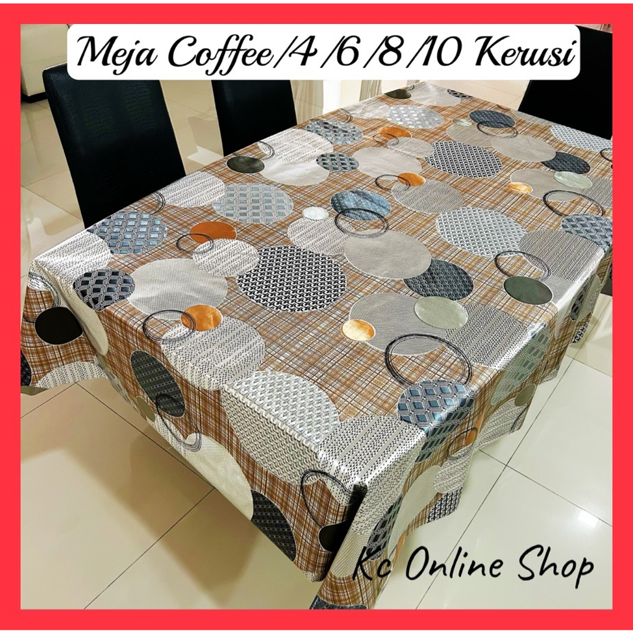 Lapik Meja Korea 3D Alas Meja Waterproof ( Meja Coffee/4/6/8/10 Kerusi ...