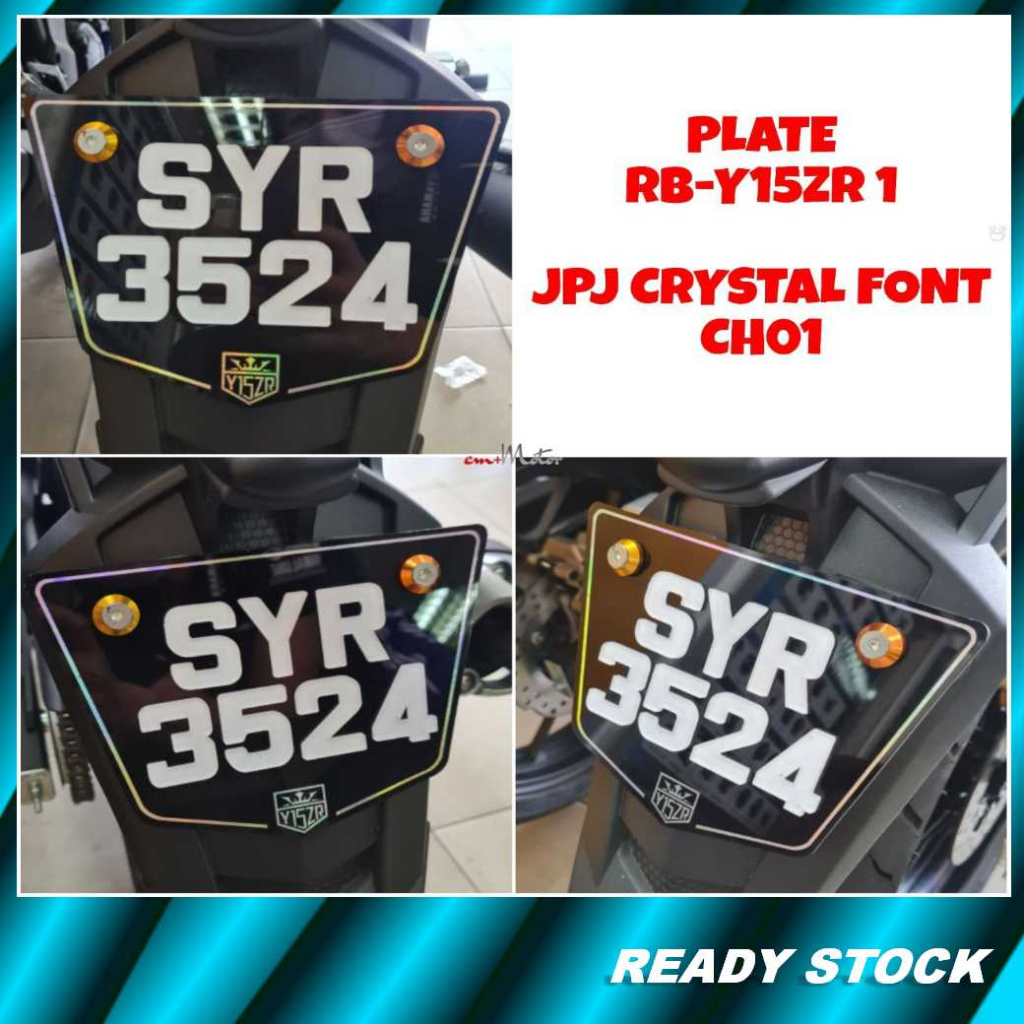 No Plat Motor Papan Tajam YAMAHA Y16ZR NVX Y15ZR 135LC+Kristal Font/JPJ ...