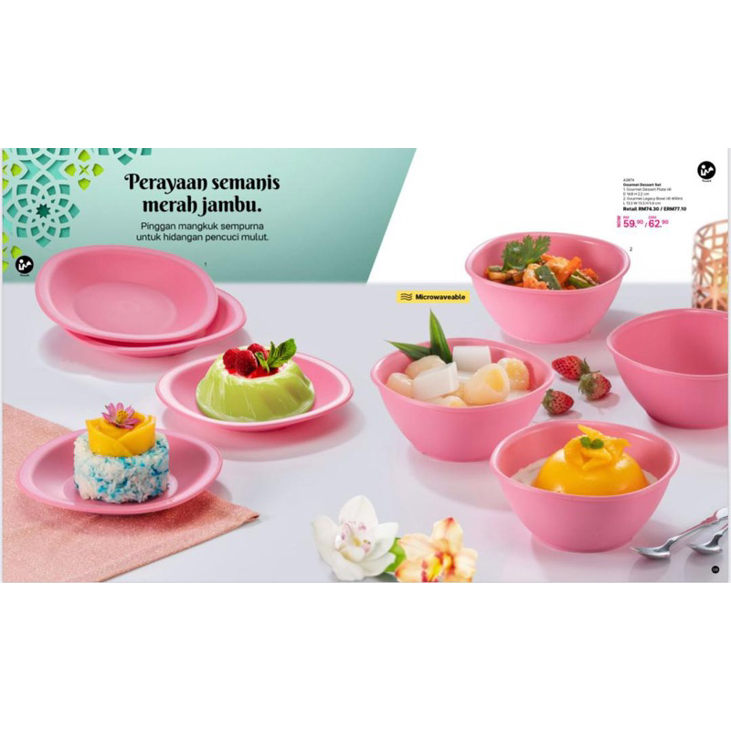 Tupperware Dessert Dish Set (08/04/2023) | Shopee Malaysia