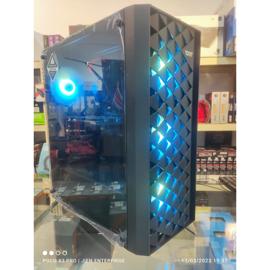 DarkFlash DK351 with 4 x RGB Fan ATX GAMING CASING | Shopee Malaysia