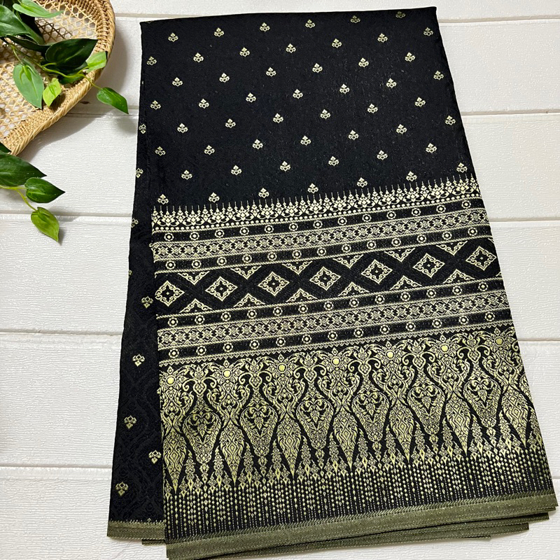 SONGKET THAI SAMPIN BLACK GOLD / BLACK SILVER | Shopee Malaysia