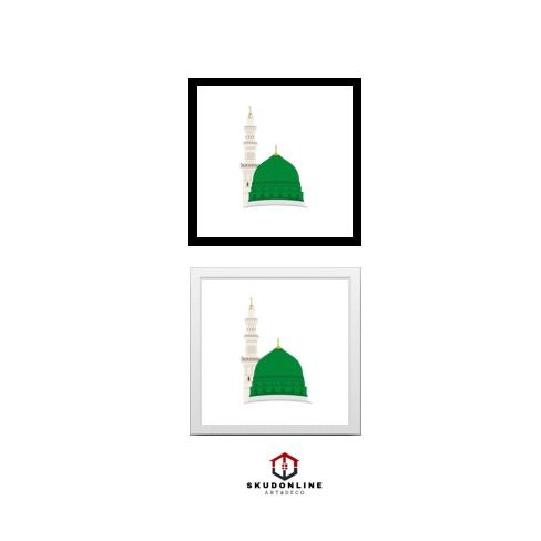 Islamic Wall Frame Minimalist Design With Frame 25x25cm | Shopee Malaysia