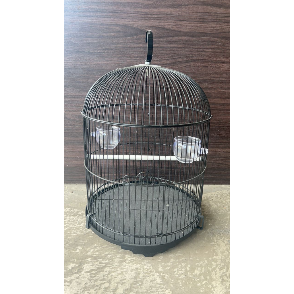 Bird Case Sangkar Burung bulat hitam ( besi ) | Shopee Malaysia